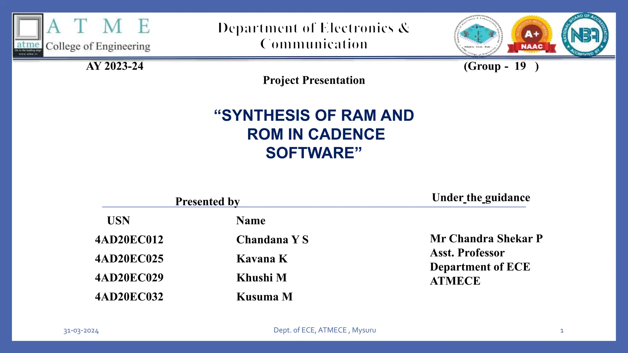 Synthesisof ram and rom in cadencesoftware.pptx