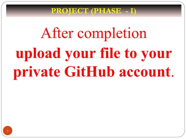 PROJECT PHASE ONE PRESENTATION FINAL yrs | PPT