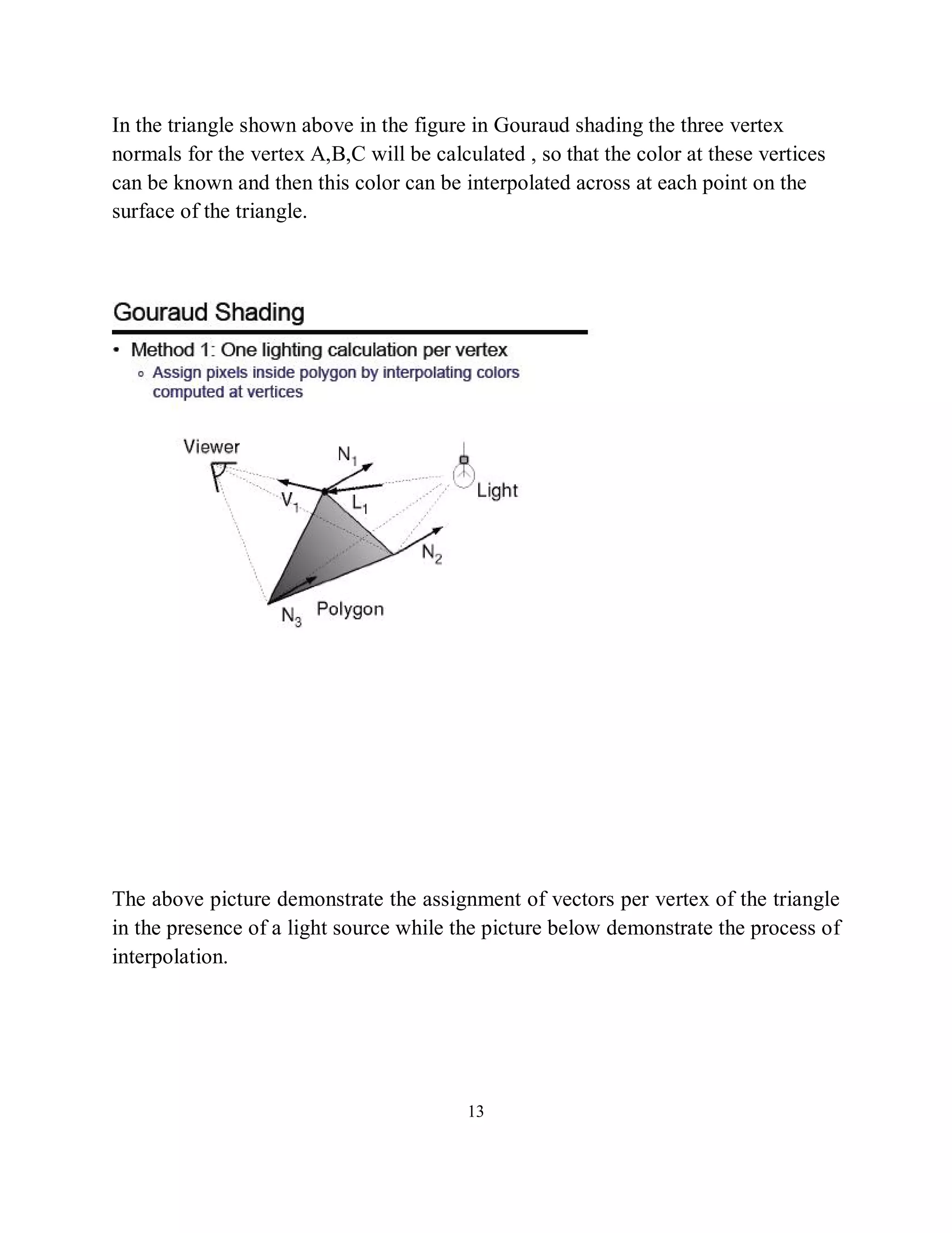 Phong Shading over any Polygonal Surface | PDF