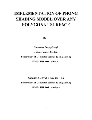 Phong Shading over any Polygonal Surface | PDF