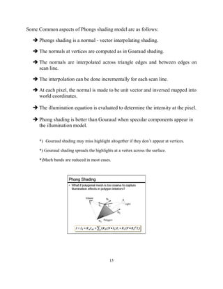 Phong Shading over any Polygonal Surface | PDF