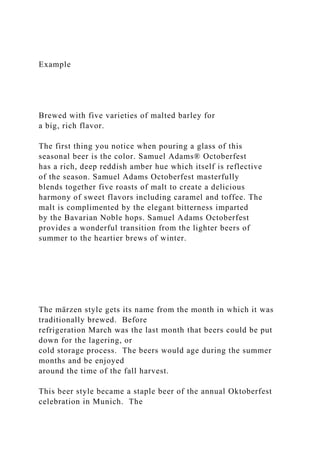 Project Pick and productservice and trace the supply chain.docx