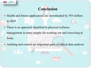 PROJECT PLAN AND PRESENTATION ON FITNESS APPLICATION DEVELOPMENT | PPTX