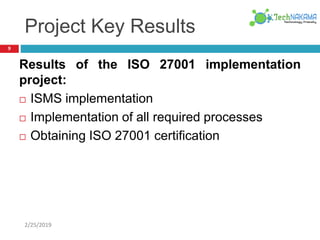 Project plan for ISO 27001 | PPTX