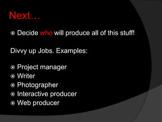 Multimedia Project Planning | PPTX