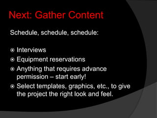 Multimedia Project Planning | PPTX