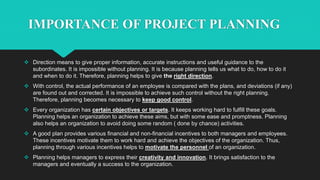 PROJECT PLANNING | PPT