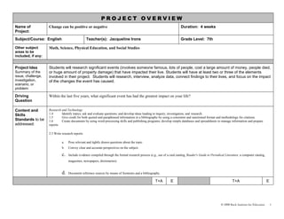 Project planning 1 | DOC