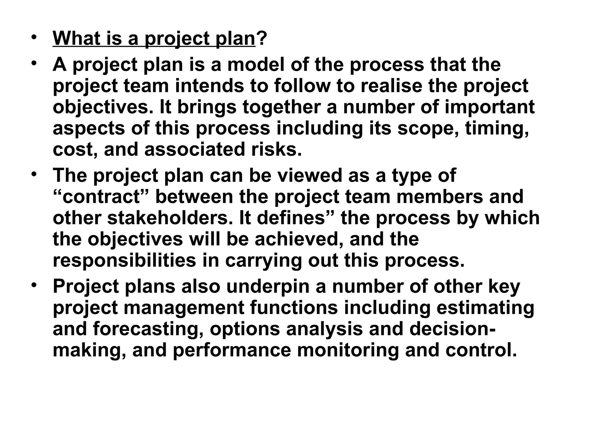 Project planning and control | PPT