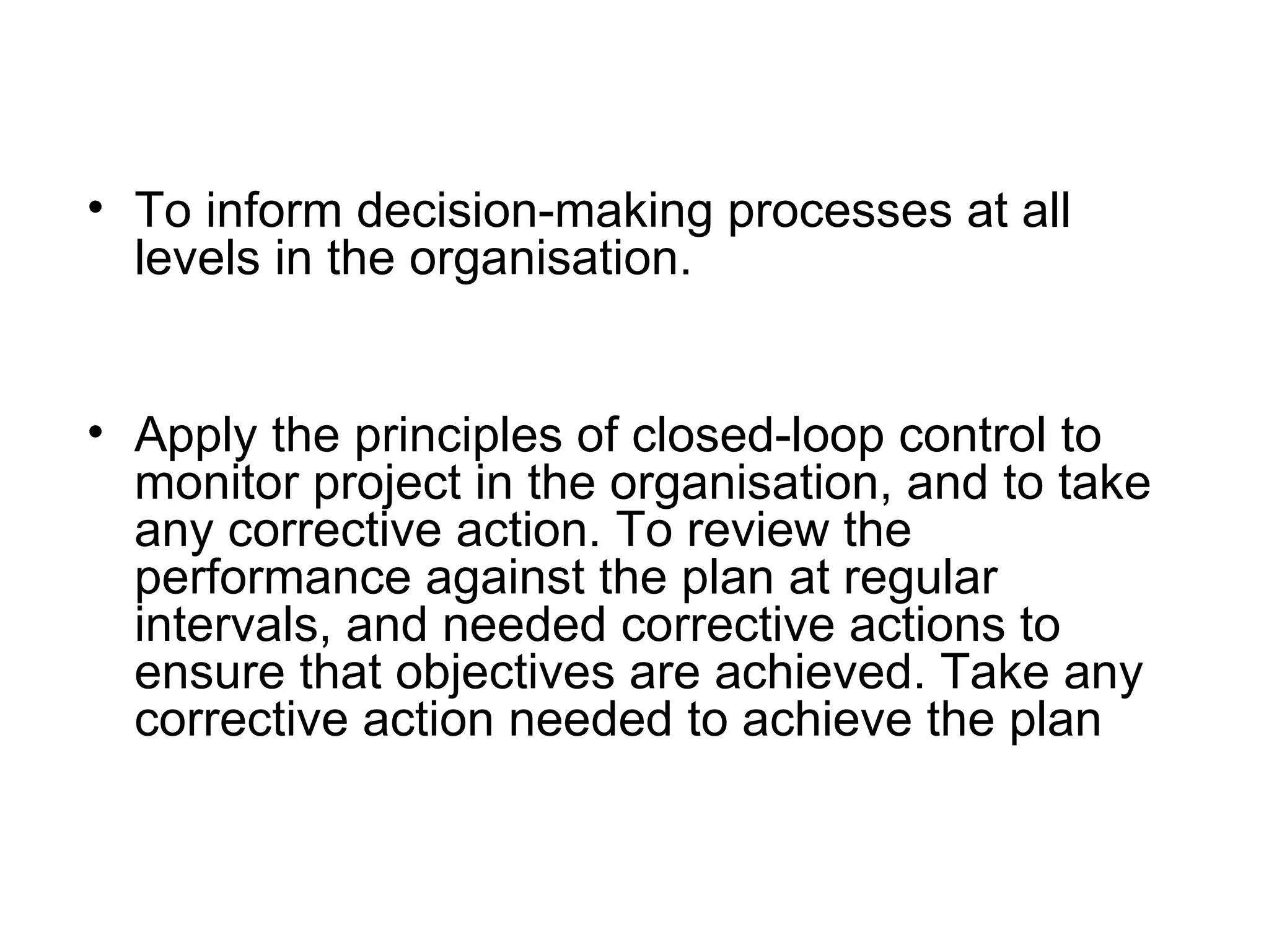 Project planning and control | PPT