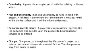 Project planning and control | PPTX