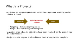 Project planning and control | PPTX