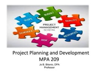 Project Planning and Development | PPT