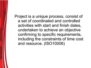 Project Planning and Development | PPT