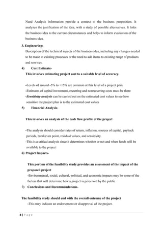 Project planning and feasibility study | PDF