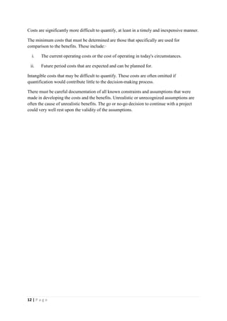 Project planning and feasibility study | PDF