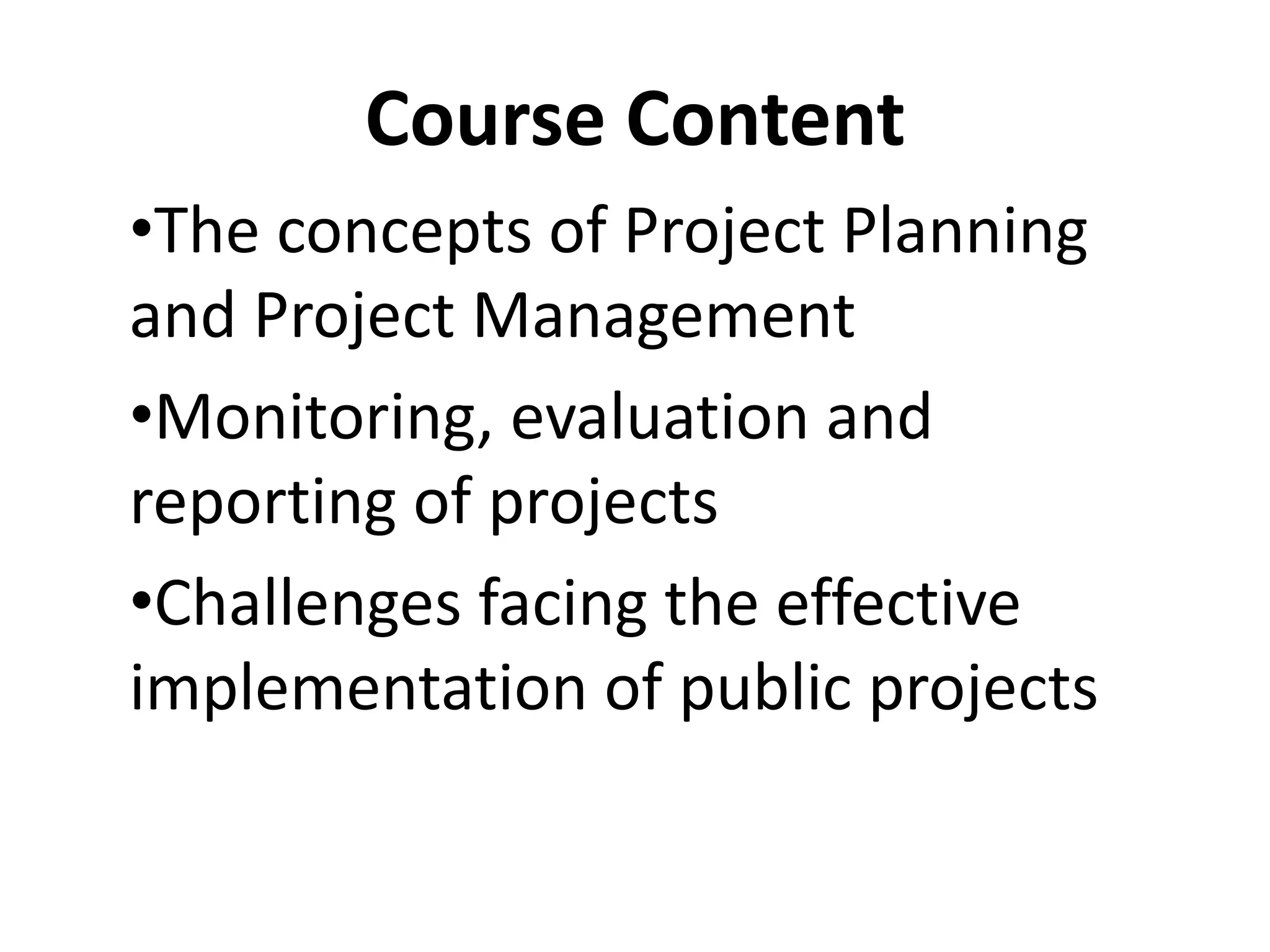 PROJECT PLANNING AND MANAGEMENT | PPT
