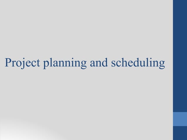 Project planning and scheduling | PPTX | Civil Engineering Industry | Industries