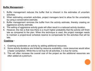 Project planning and scheduling techniques | PPTX