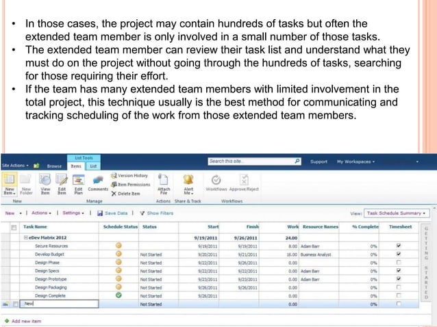 Project planning and scheduling techniques | PPTX | Computer Software and Applications | Computing