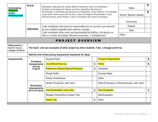 Project planning forms | DOC