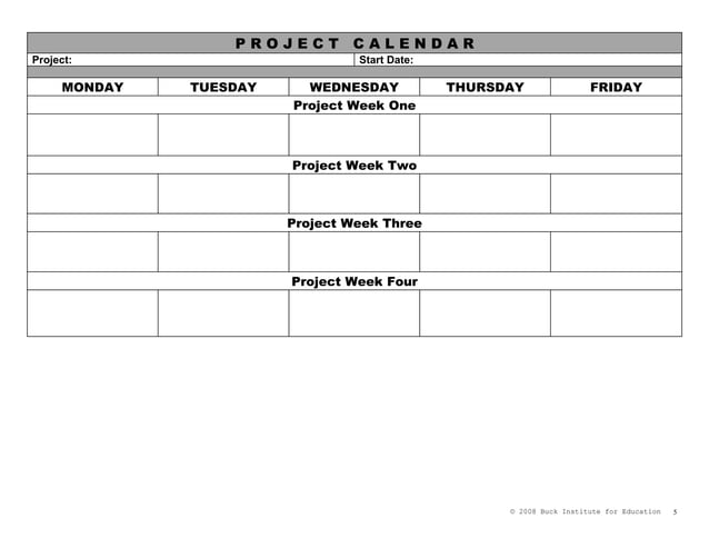 Project planning forms | PPT