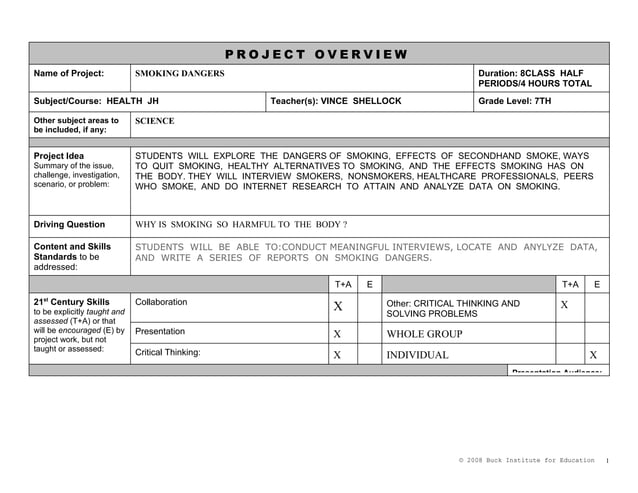 VINCE'S Project planning forms_0210-1 | PPT