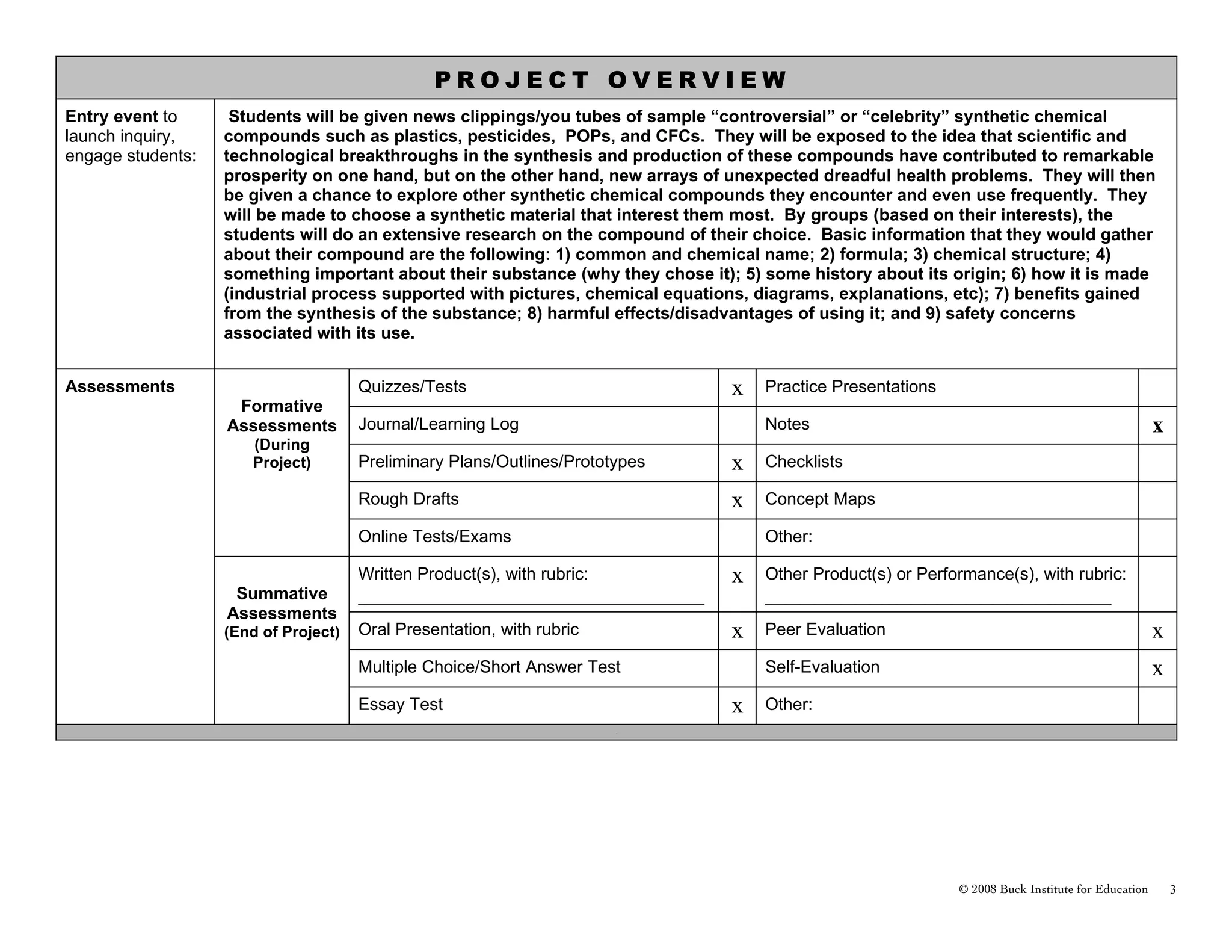 PBL Project Plan | DOC