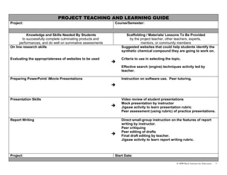 PBL Project Plan | DOC
