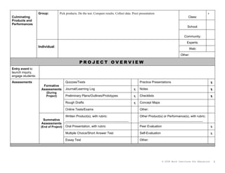Project planning forms | PPT
