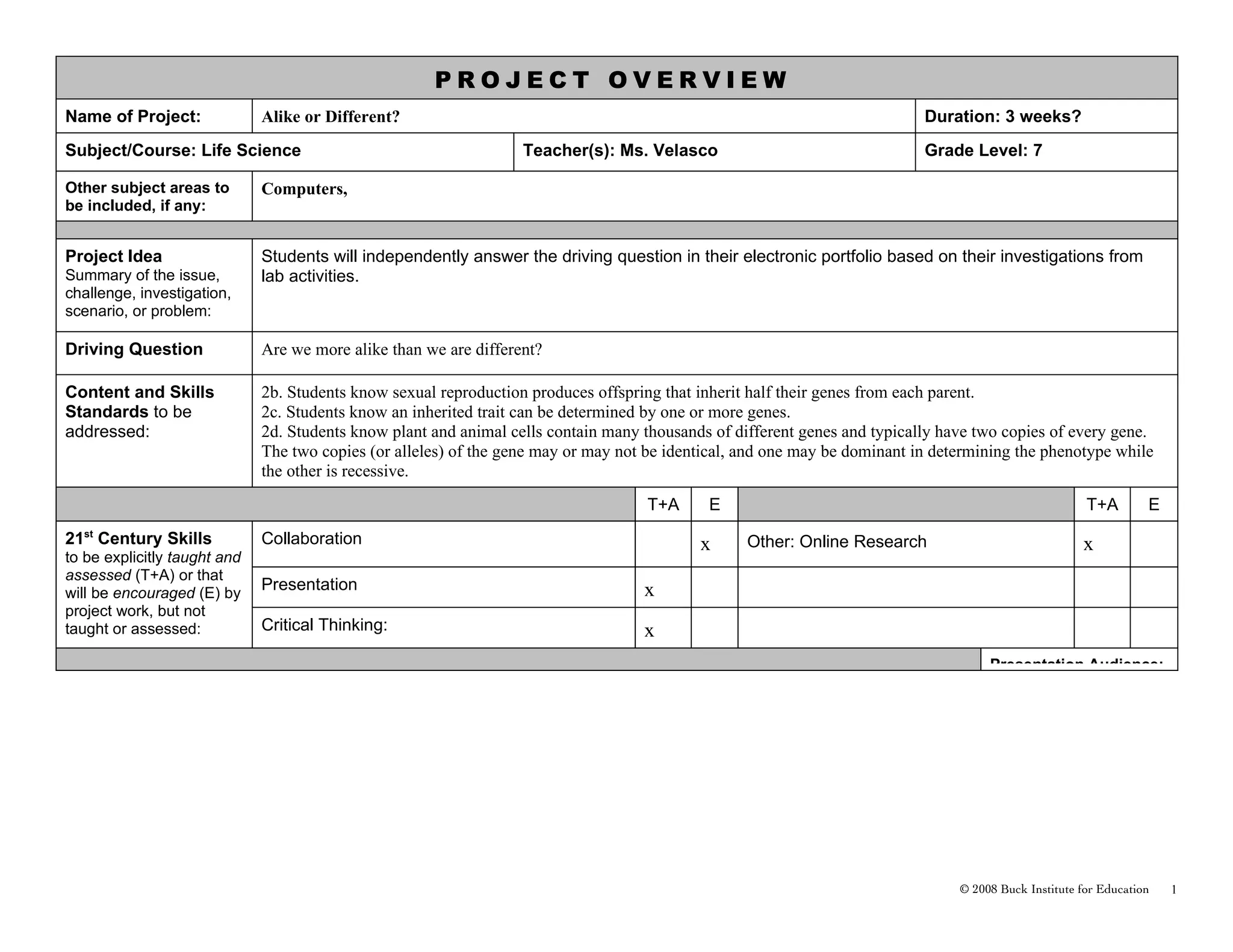 Project planning forms | PPT
