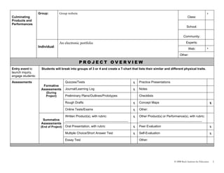 Project planning forms | PPT