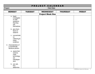 Project planning forms | PPT