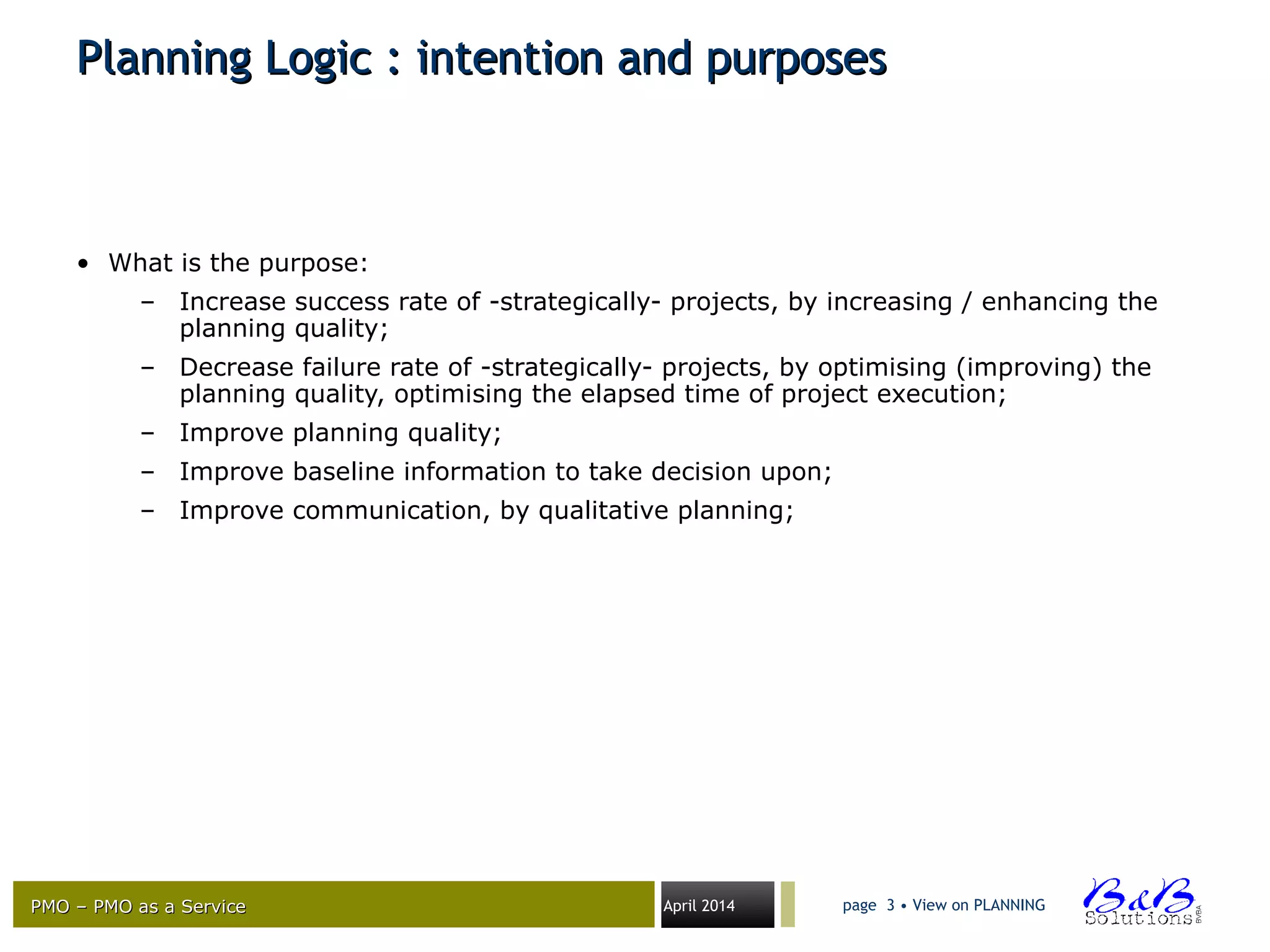 Project planning logic, how to optimise your schedule | PPT