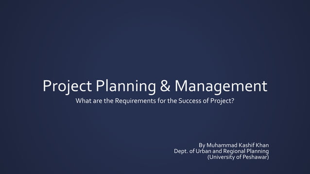 Project Planning & Management | PPTX