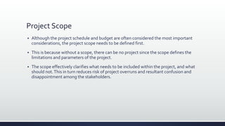 Project Planning & Management | PPTX