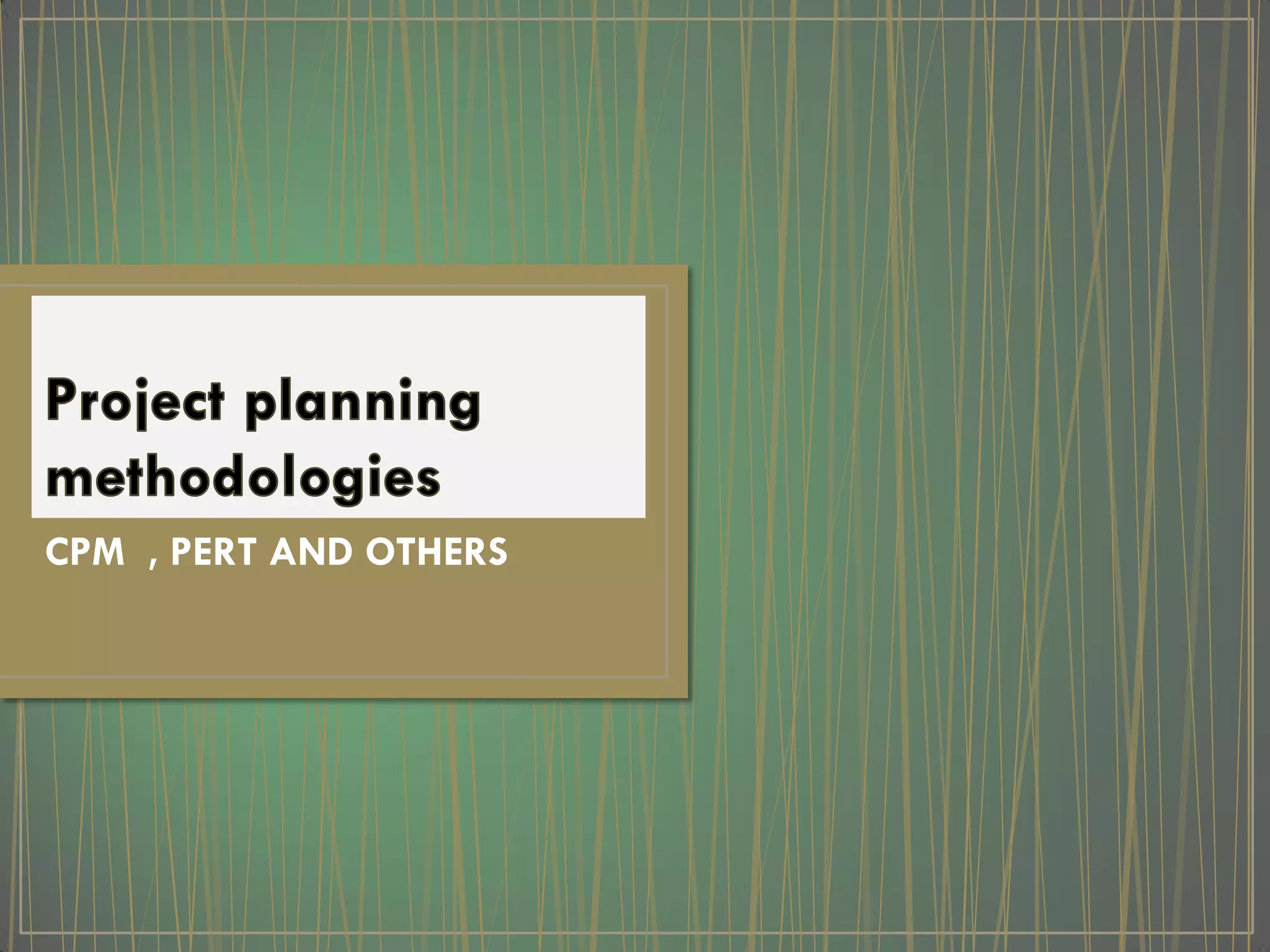 PROJECT PLANNING METHODOLOGIES.pdf