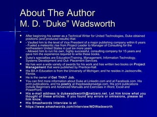 Project Planning Synopsis (in Verse) - A summary of how to Plan a Project written in verse. | PPT