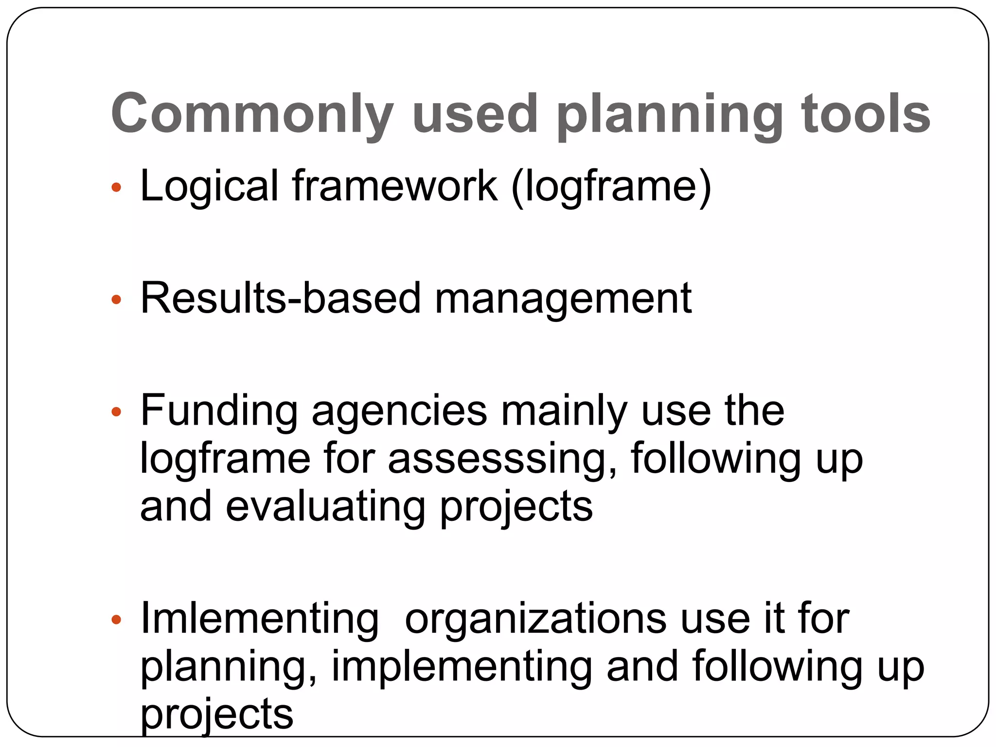 2nd Partnership Inception Workshop_Presentation 3: Project planning ...