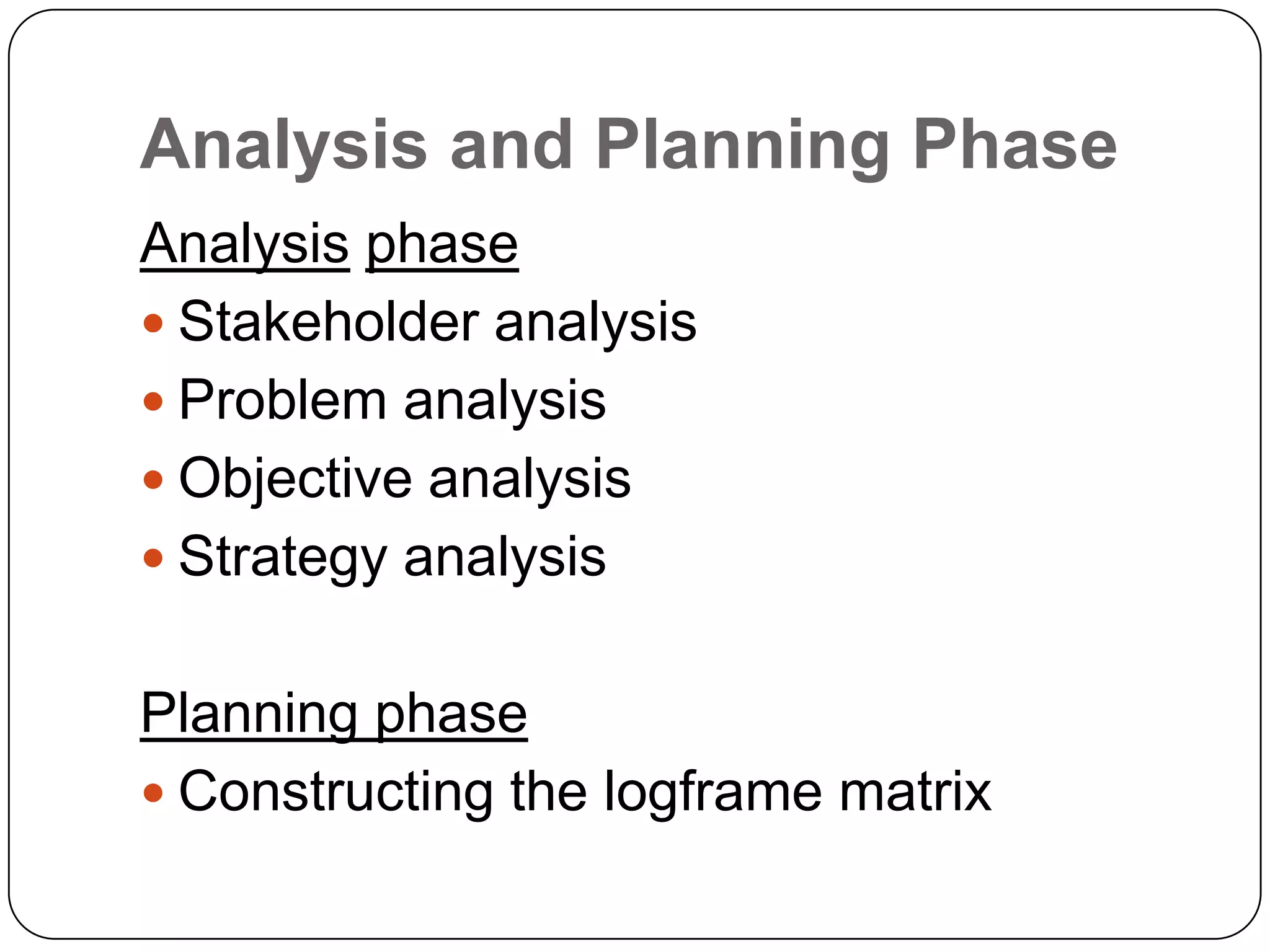 2nd Partnership Inception Workshop_Presentation 3: Project planning ...