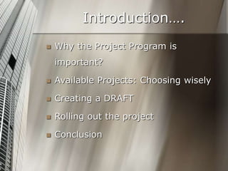 Project Planning With A Draft | PPT
