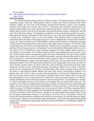 Project plan of activities ecological literacy | DOC