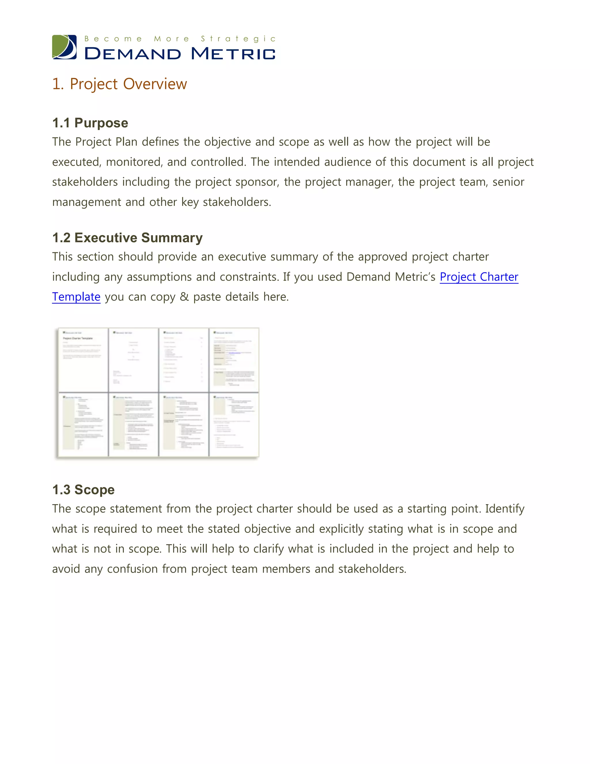 Project Plan template | PDF