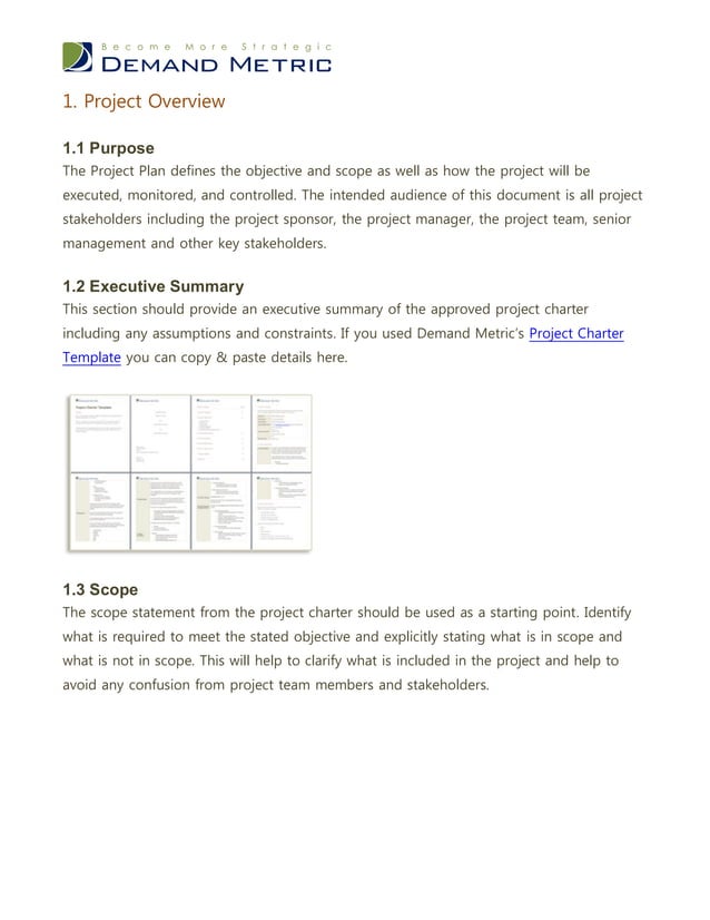 Project Plan template | PDF