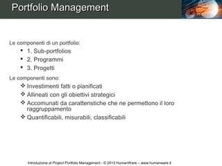 Project portfolio management | PPT