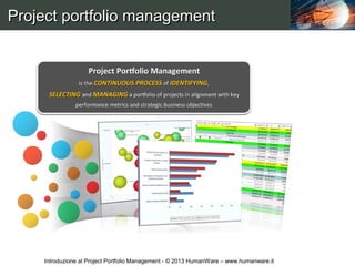 Project portfolio management | PPT