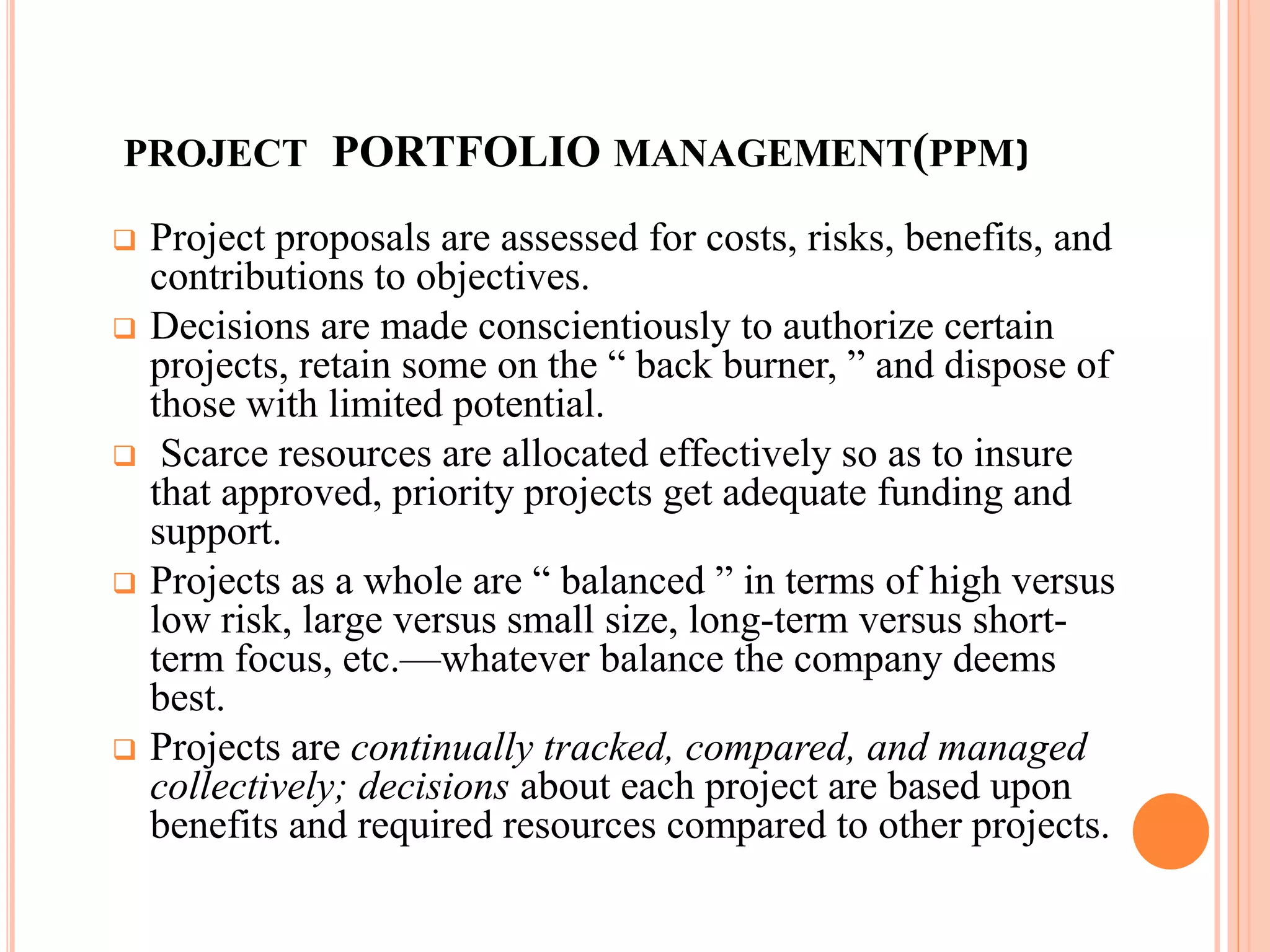 Project portfolio management | PPTX