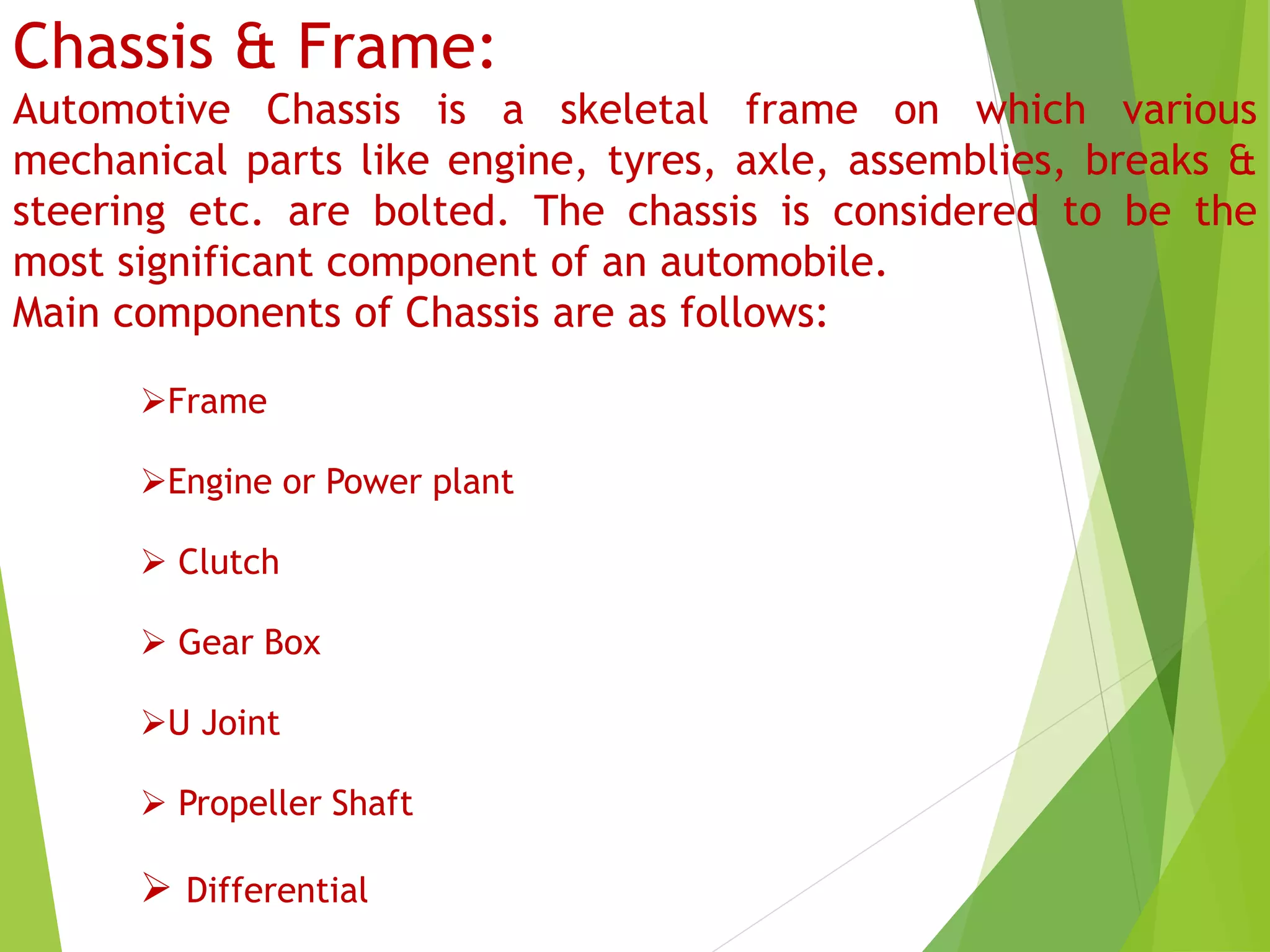 Project powerpoint presentation on Materials used in automotive ...