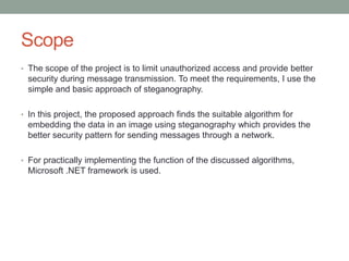 Steganography Project | PPTX