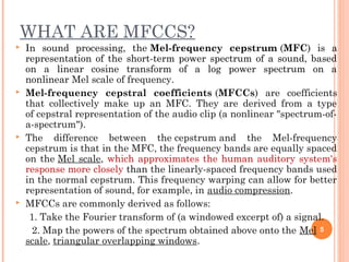 Environmental Sound detection Using MFCC technique | PPT